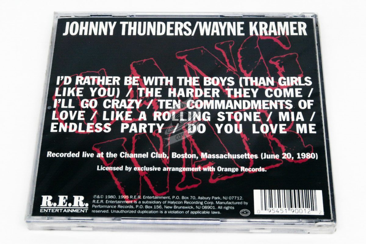 Johnny Thunders / Wayne Kramer - Gang War - Live At The Channel Club