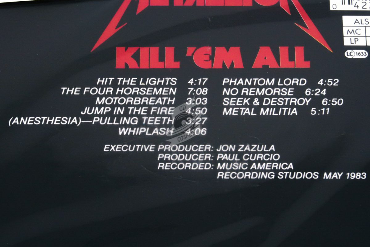 Metallica - Kill 'Em All - cdcosmos